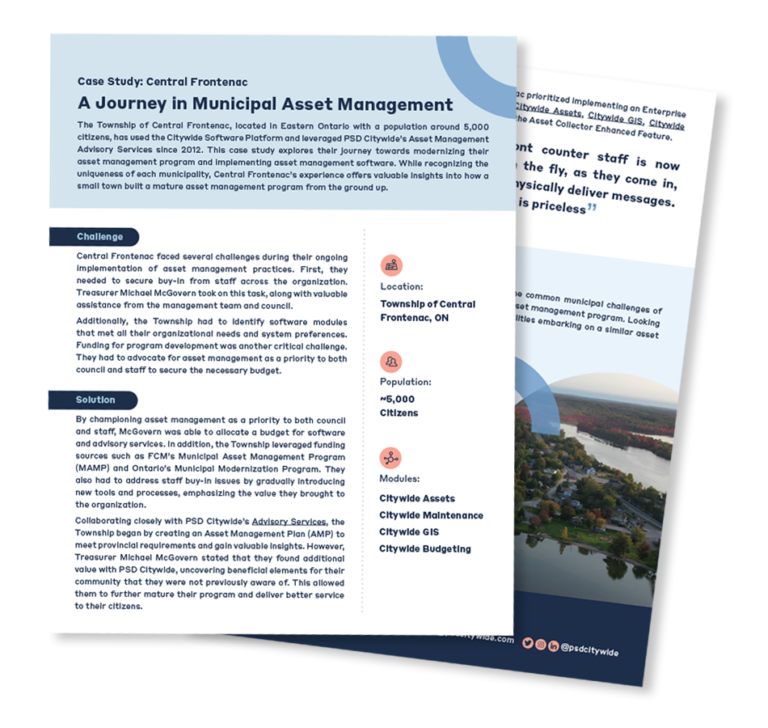 Advisory: Asset Management Planning - PSD Citywide